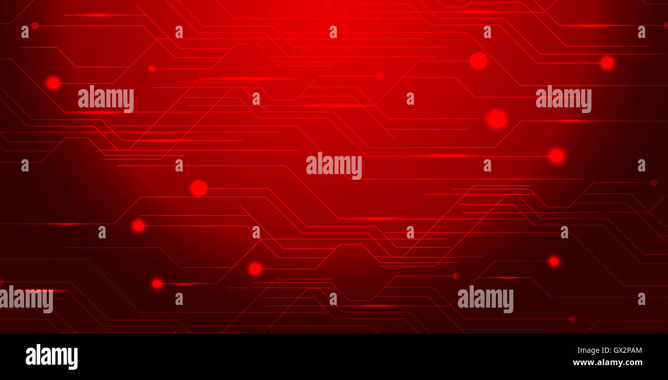 Red Background abstract with lighting lines digital concept Stock Photo ...