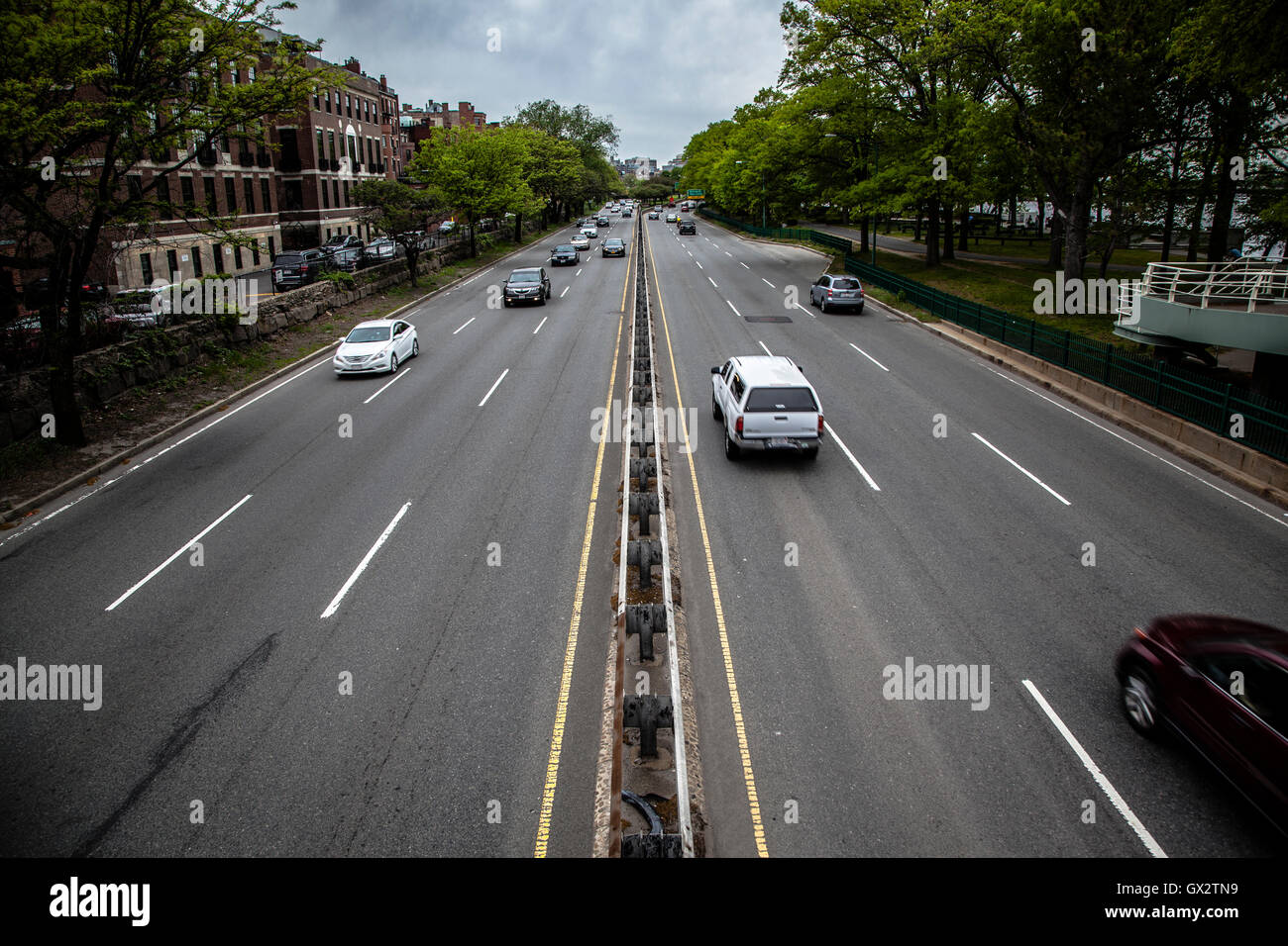 Boston Highway view Stock Photo - Alamy