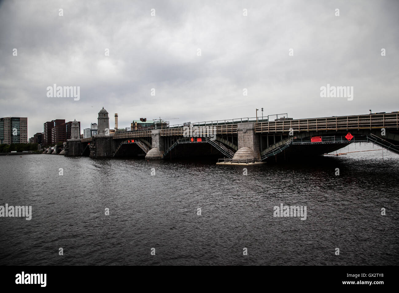 The historic Longfellow Bridge, Boston Stock Photo - Alamy