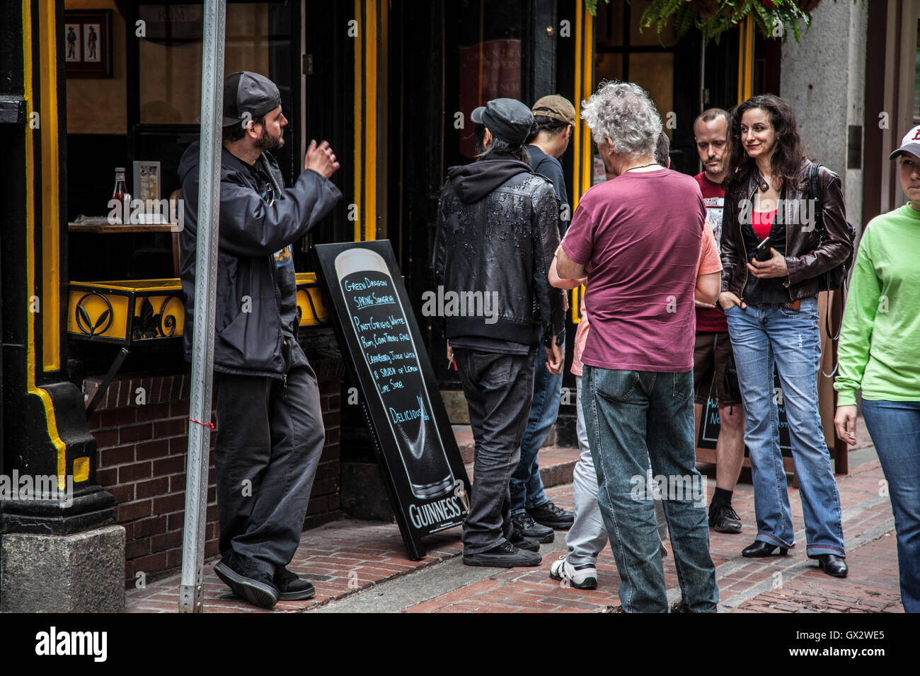 Street scene in Boston Stock Photo - Alamy