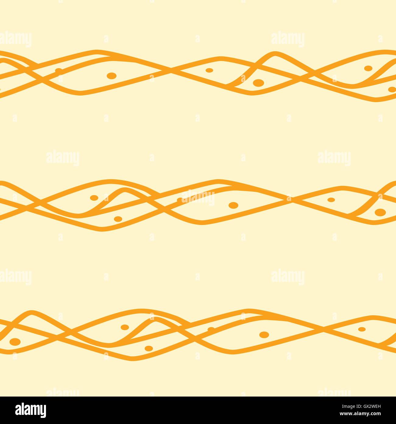 Seamless horizontal lines pattern in yellow and orange colors. Good for ...