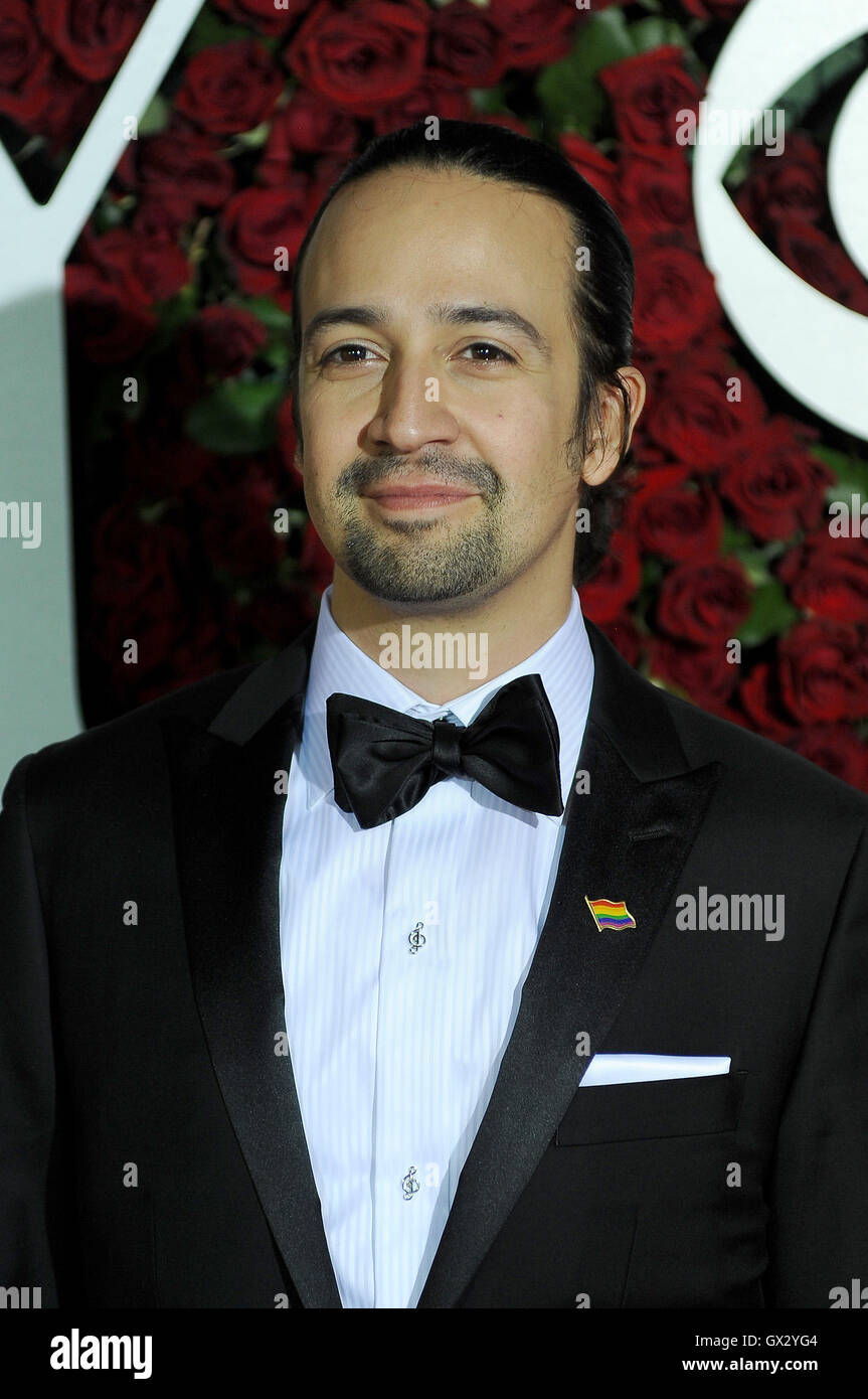 2016 Tony Awards - Red Carpet Arrivals Featuring: Lin-Manuel Miranda ...