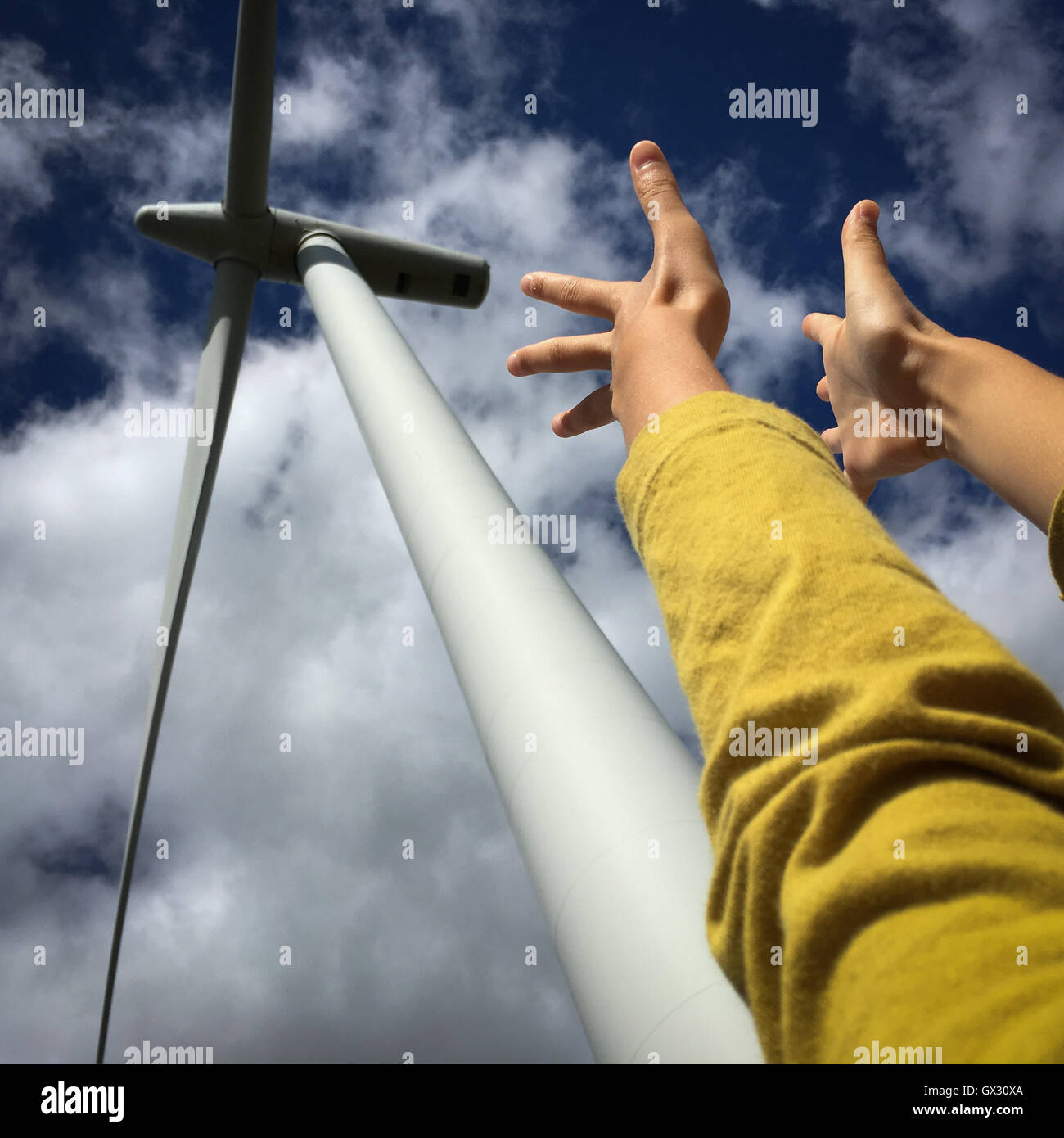 Wind turbines at Whitelee Windfarm, - the UK's largest onshore windfarm ...