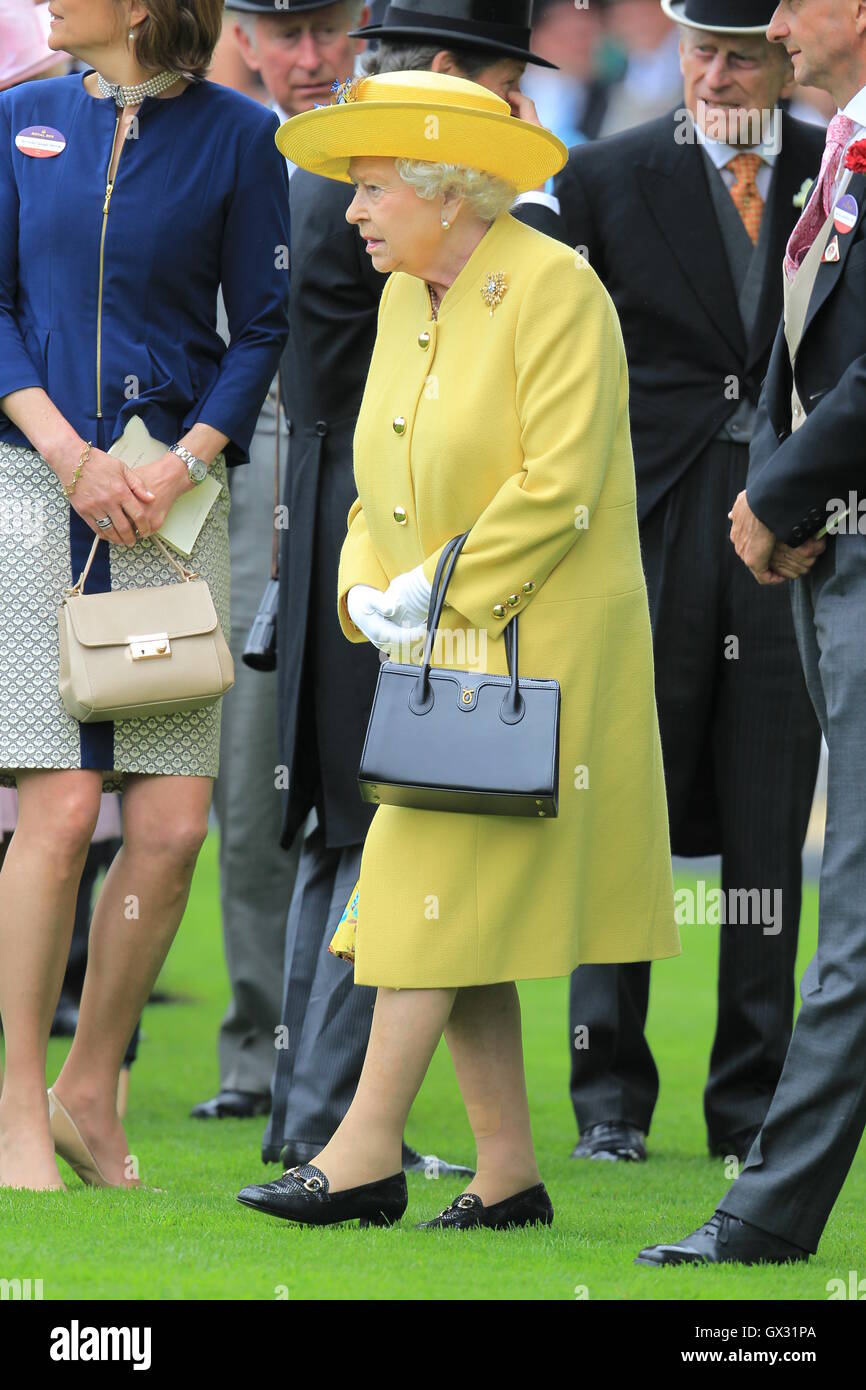 Royal Ascot held at Ascot Racecourse - Day 1 Featuring: Queen Elizabeth ...