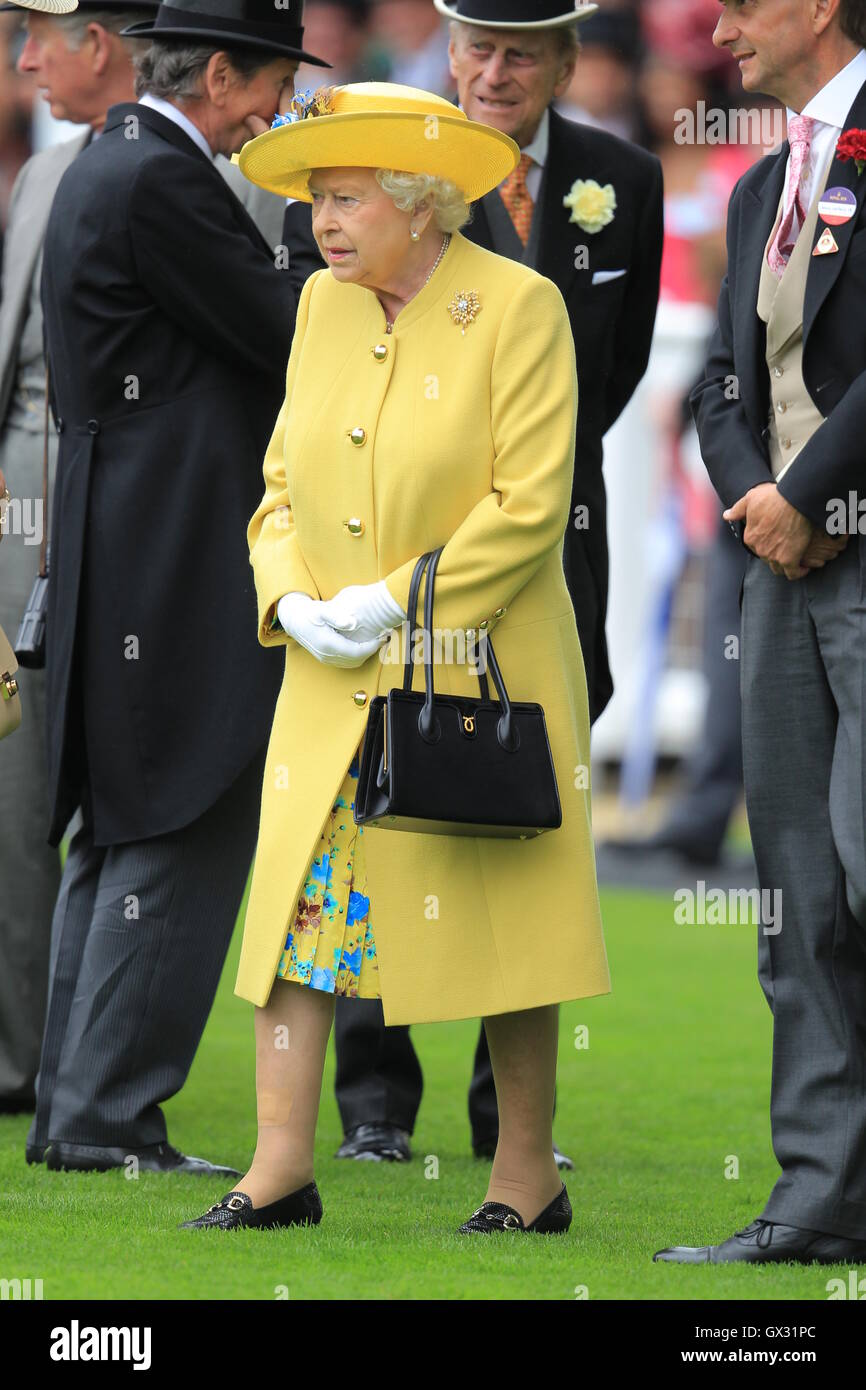 Royal Ascot held at Ascot Racecourse - Day 1 Featuring: Queen Elizabeth ...