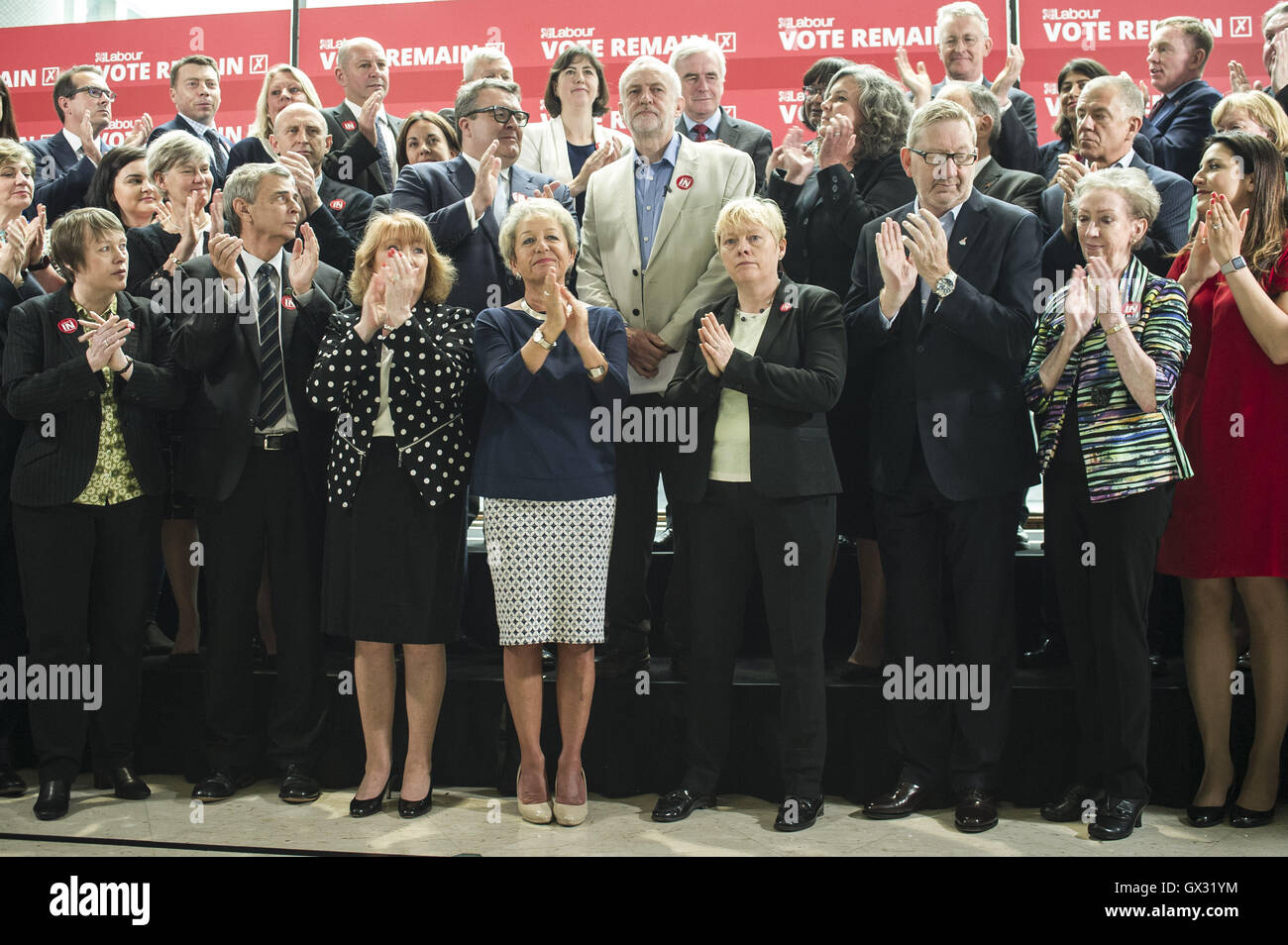 Jeremy Corbyn attends with the Labour Shadow Cabinet to make a joint ...