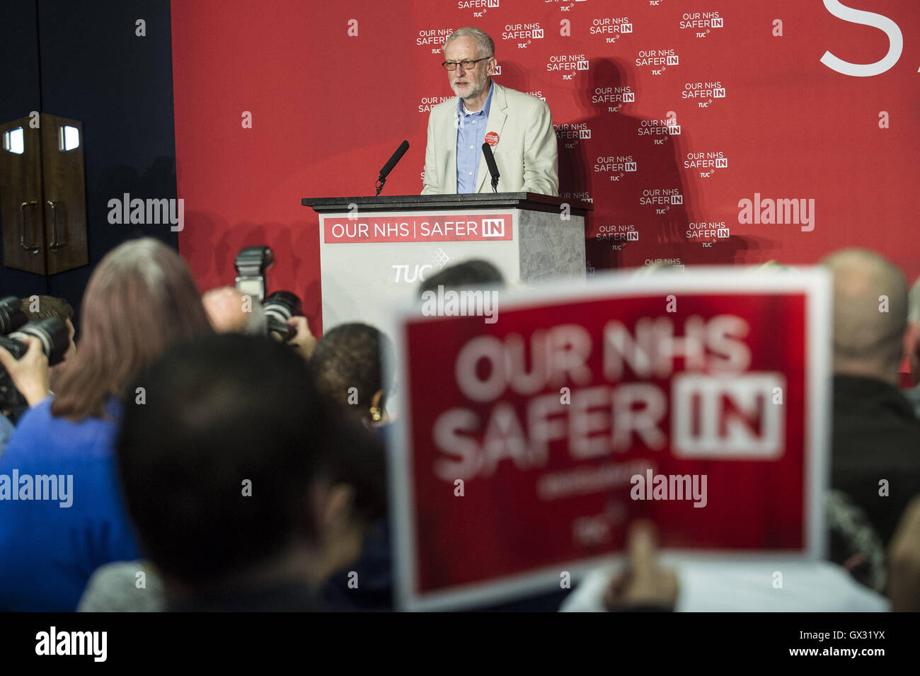 Jeremy Corbyn attends with the Labour Shadow Cabinet to make a joint ...