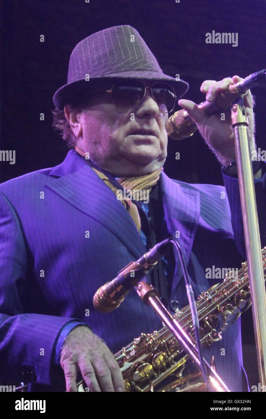 Van Morrison and his band play Hampton Court Palace Music Festival 2016 ...