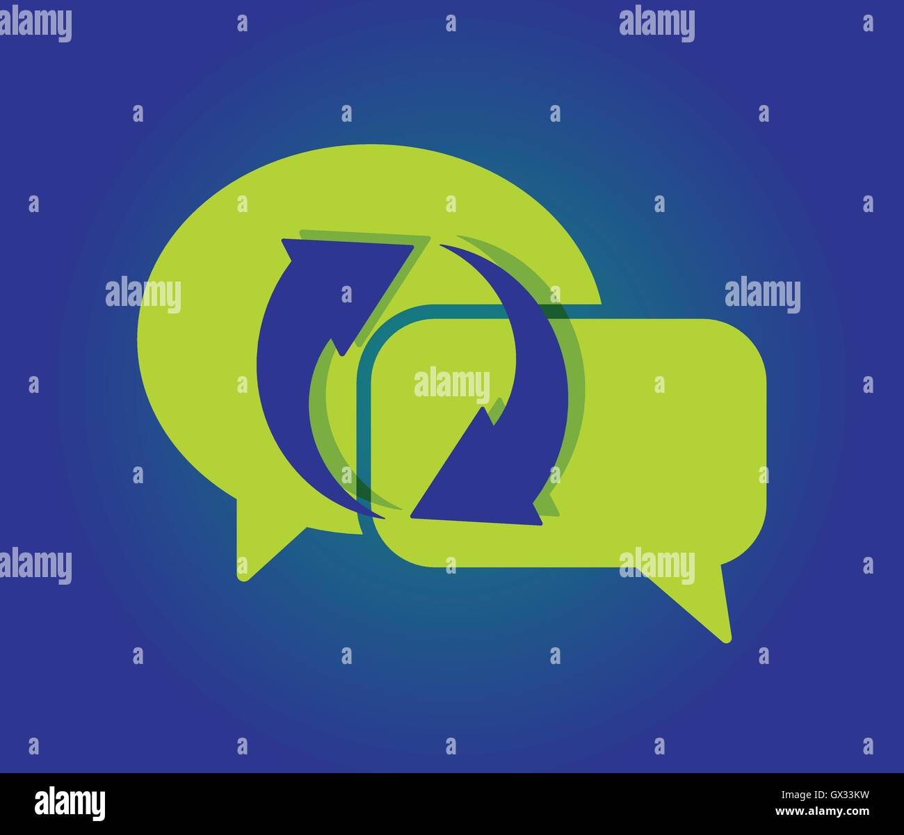 speech bubble circled communication concept vector illustration Stock ...