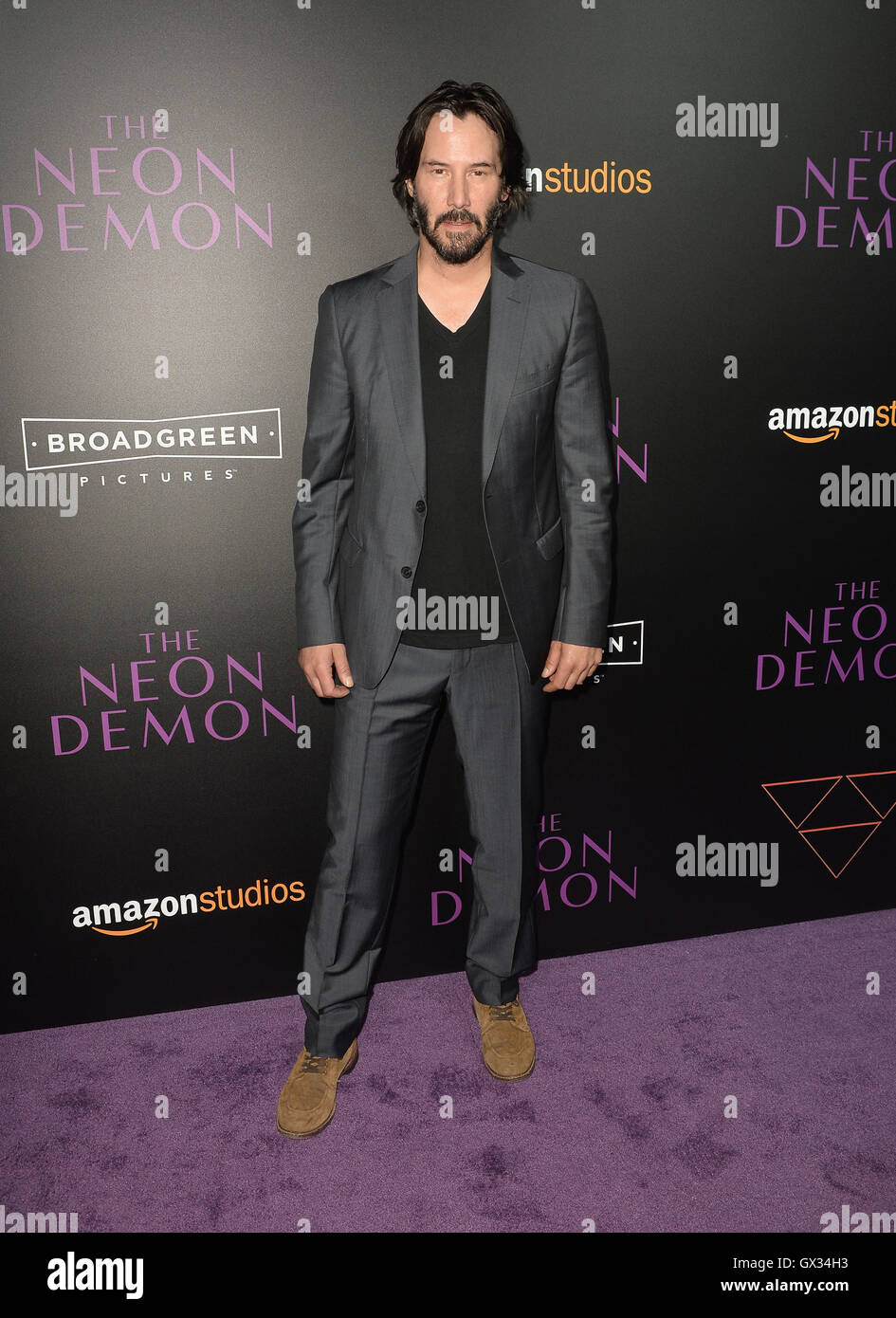 The Neon Demon Los Angeles Premiere Featuring: Keanu Reeves Where ...
