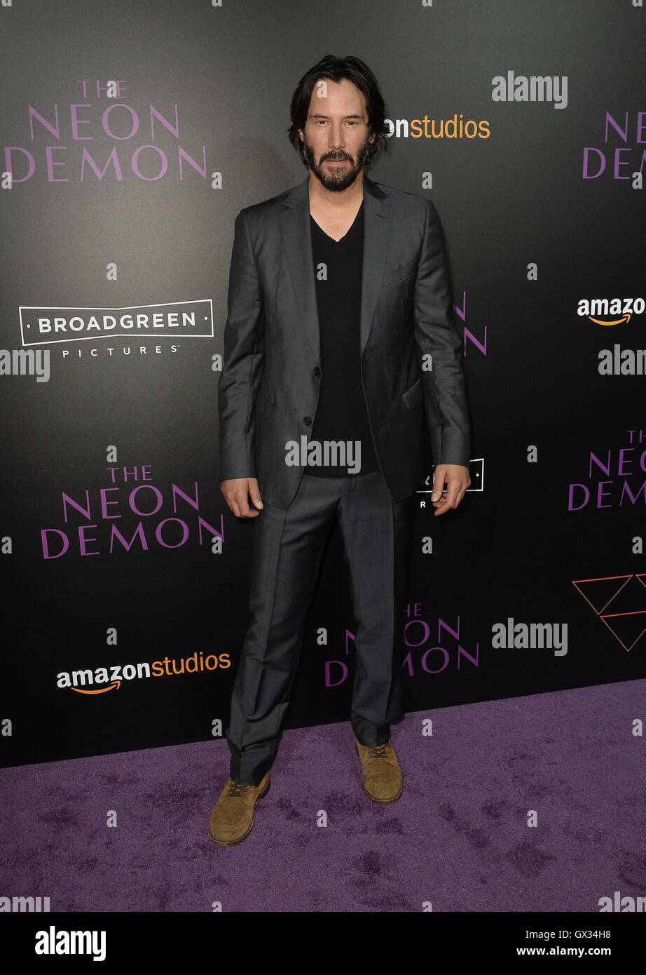 The Neon Demon Los Angeles Premiere Featuring: Keanu Reeves Where ...