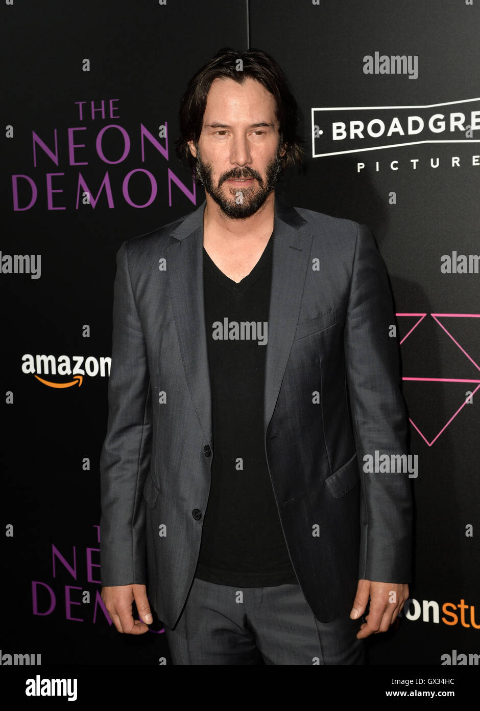 The Neon Demon Los Angeles Premiere Featuring: Keanu Reeves Where ...