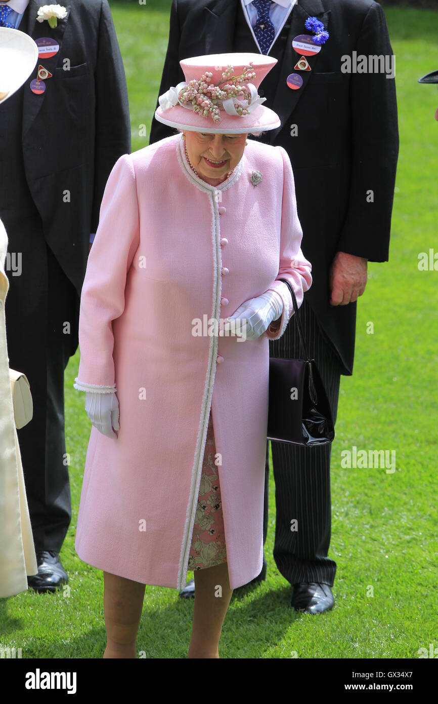 Royal Ascot held at Ascot Racecourse - Day 2 Featuring: Queen Elizabeth ...