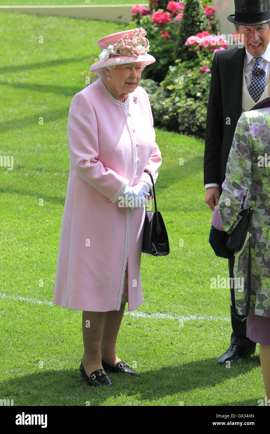 Royal Ascot held at Ascot Racecourse - Day 2 Featuring: Queen Elizabeth ...