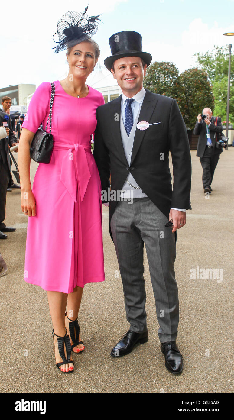 Sightings - Royal Ascot - Day 2 Featuring: Declan Donnelly, Ali Astall ...