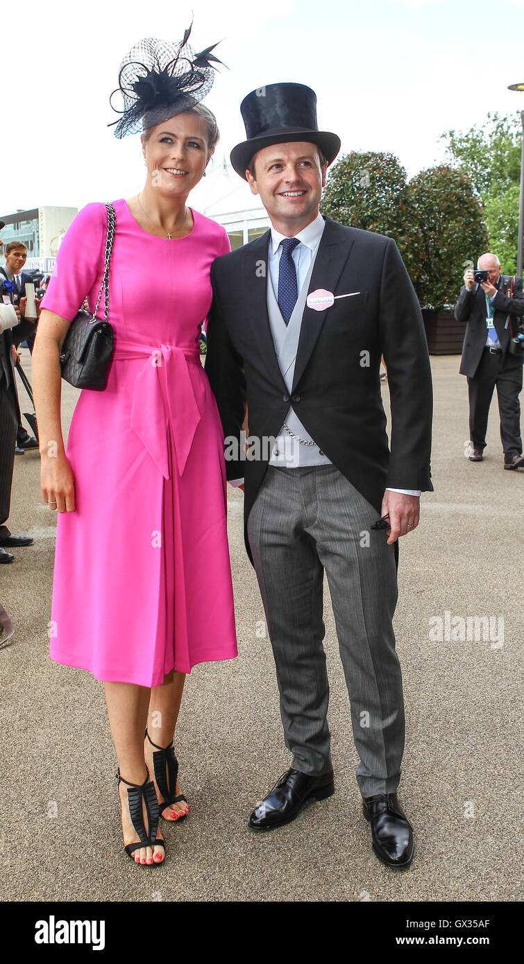 Sightings - Royal Ascot - Day 2 Featuring: Declan Donnelly, Ali Astall ...