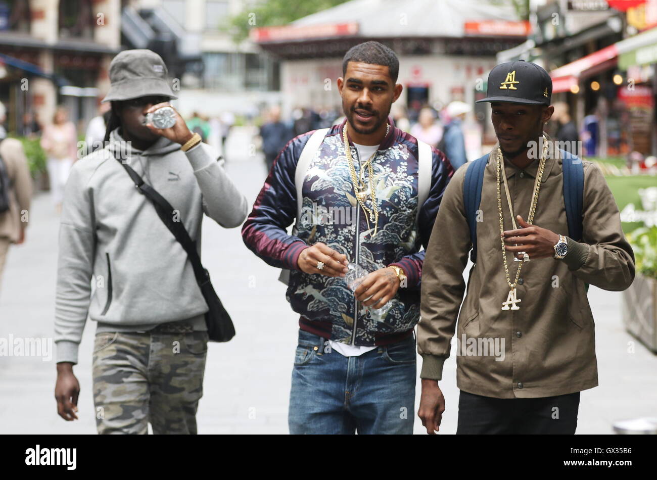 WSTRN leaving Global House studios Featuring: WSTRN Where: London ...