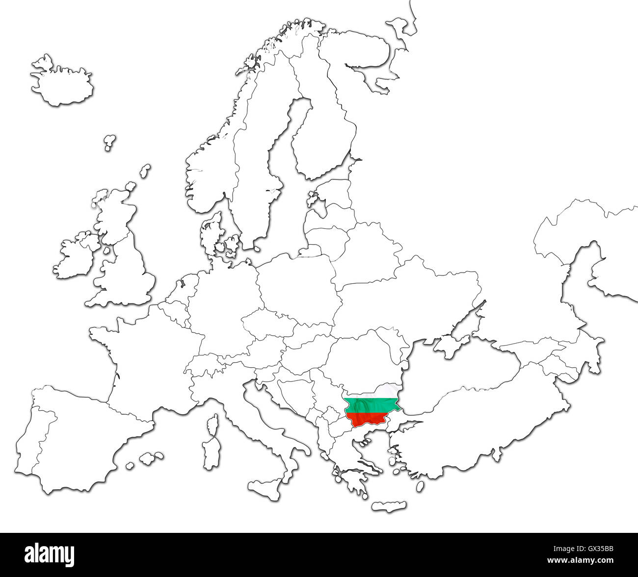 Bulgaria on full map