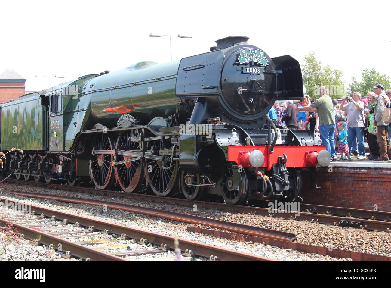 The Flying Scotsman steams along the north Wales coast today Featuring ...