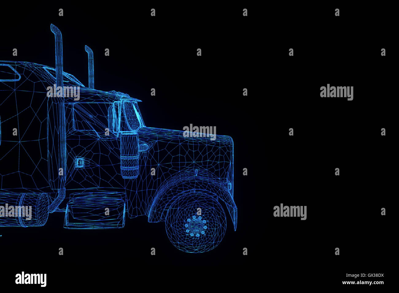 3d car render wireframe style hi-res stock photography and images - Alamy