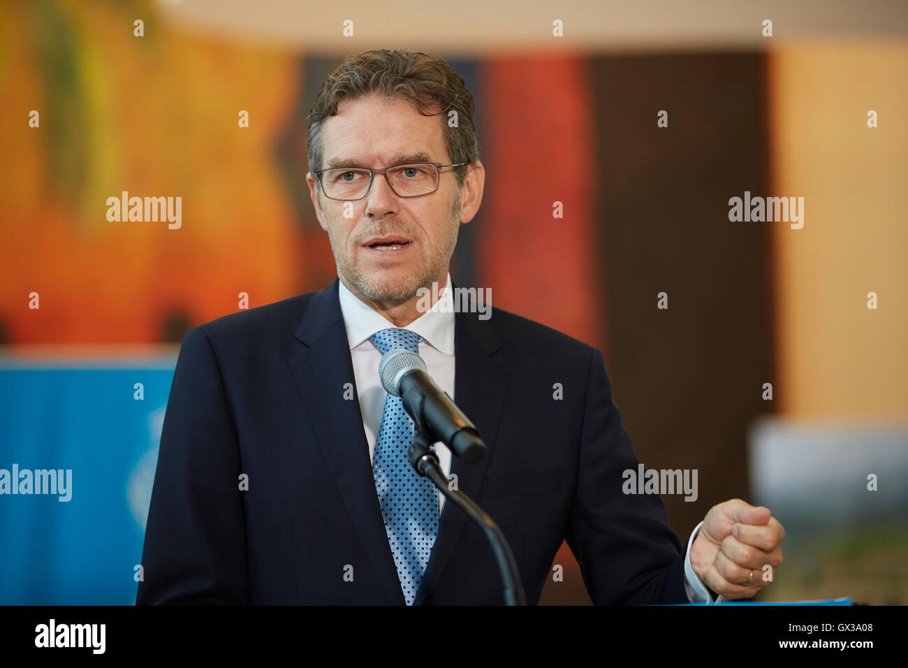 New York, USA. 14th September, 2016. UN, Ib Petersen, Ambassador ...