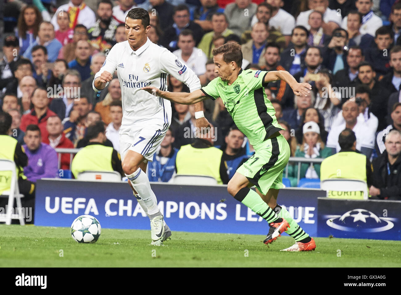 Madrid, Spain. 14th Sep, 2016. Cristiano Ronaldo (forward; Real Madrid ...