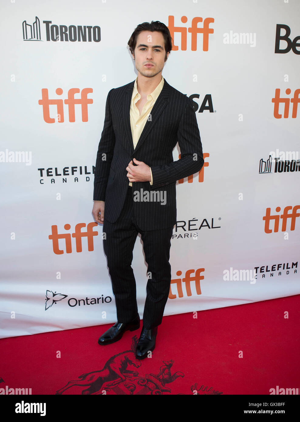 Toronto, Canada. 14th Sep, 2016. Actor Ben Schnetzer poses for photos ...