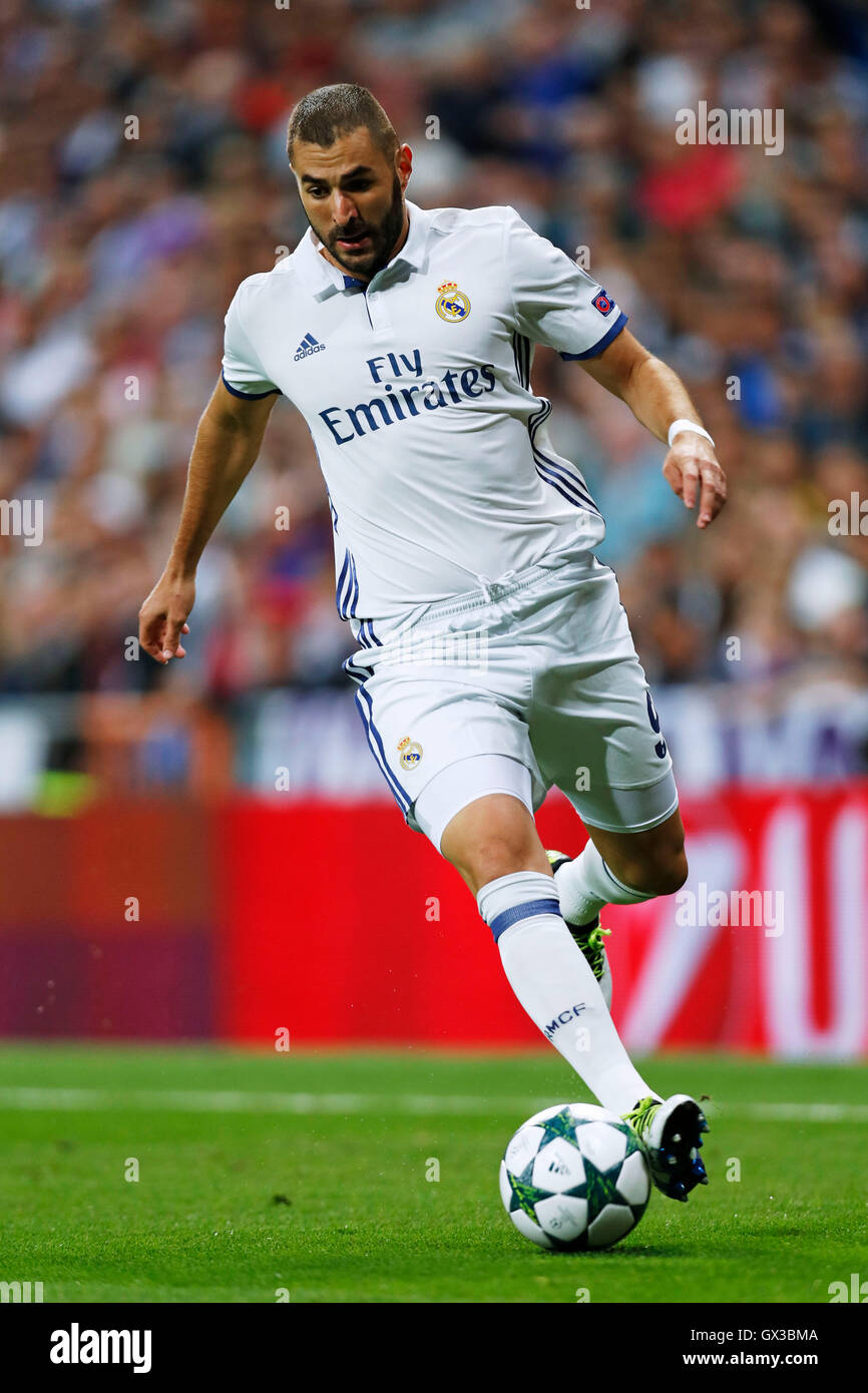 Madrid, Spain. 14th Sep, 2016. Karim Benzema (Real) Football/Soccer ...