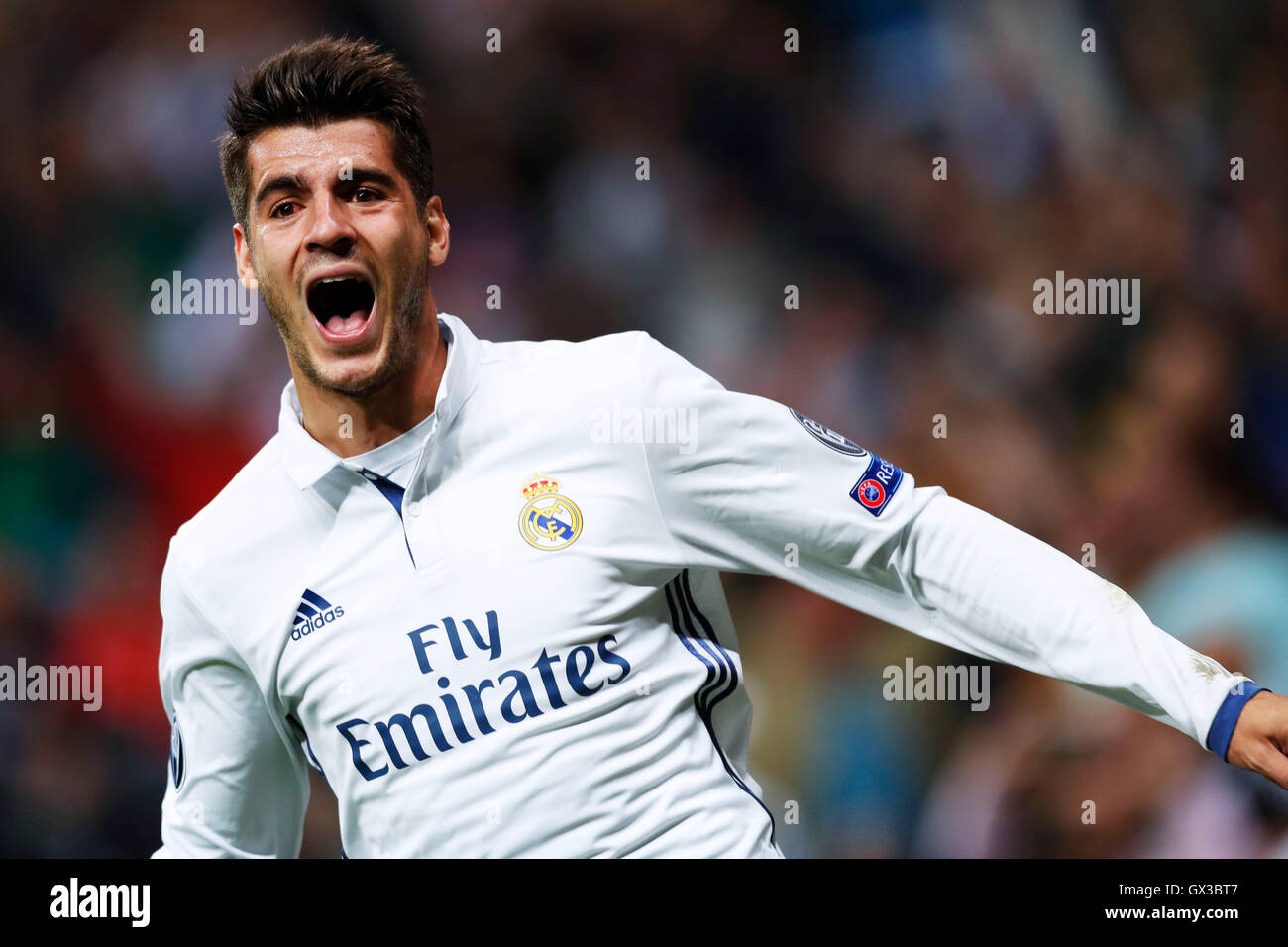Madrid, Spain. 14th Sep, 2016. Alvaro Morata (Real) Football/Soccer ...