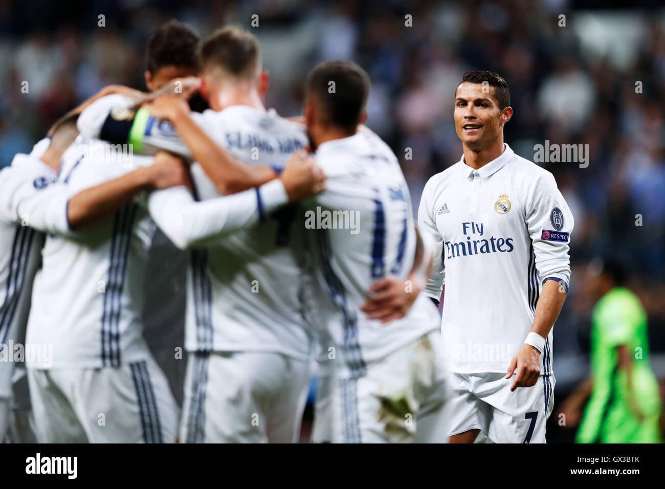 Madrid, Spain. 14th Sep, 2016. Cristiano Ronaldo (Real) Football/Soccer ...