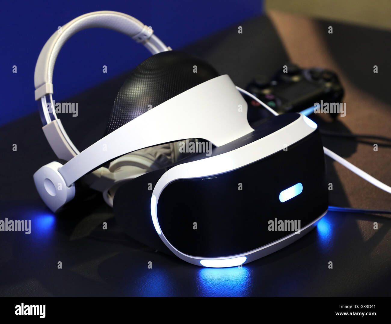 Thursday. 15th Sep, 2016. A headset of Sony Interactive Entertainment's ...
