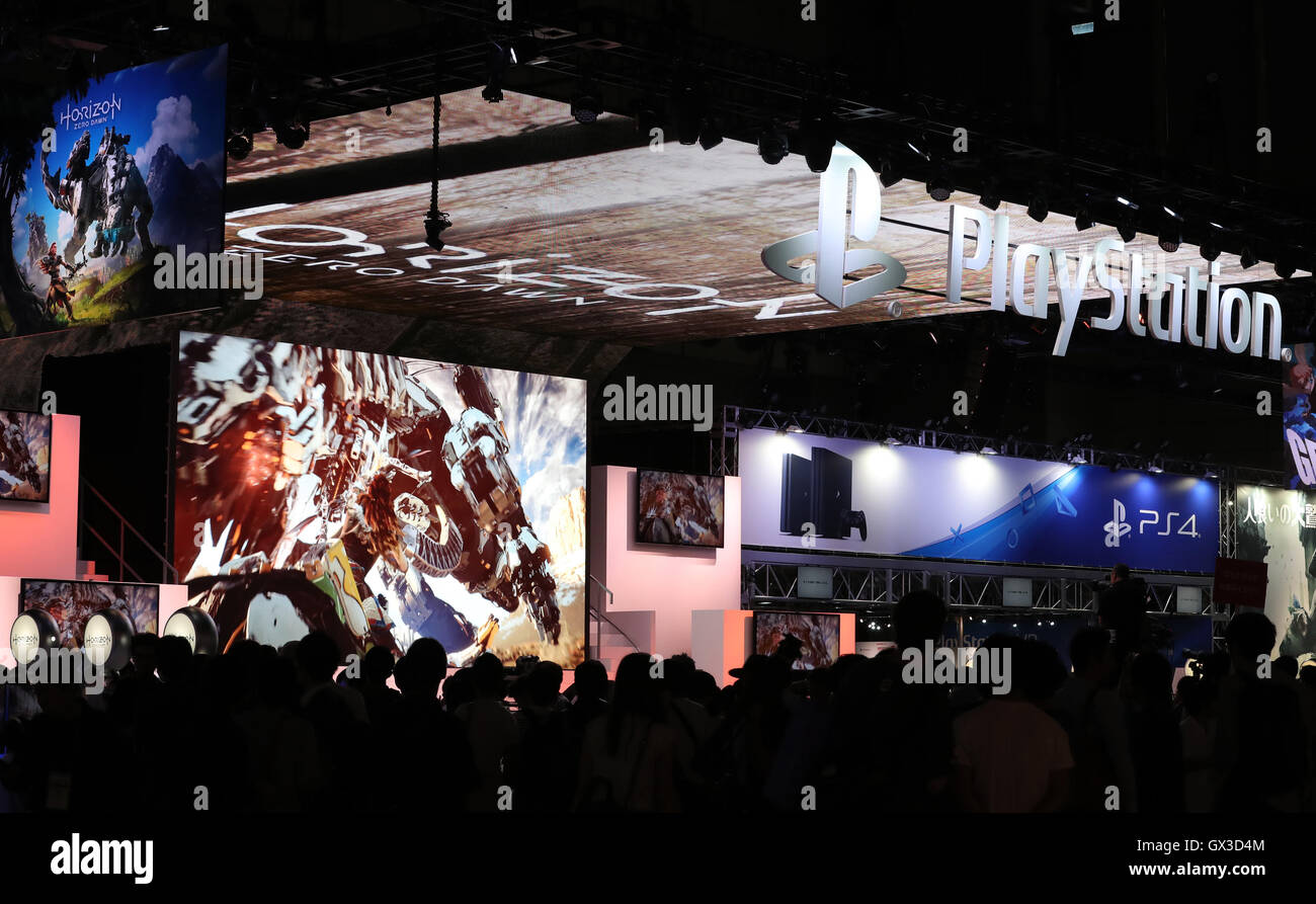 Thursday. 15th Sep, 2016. Sony Interactive Entertainment's booth is ...