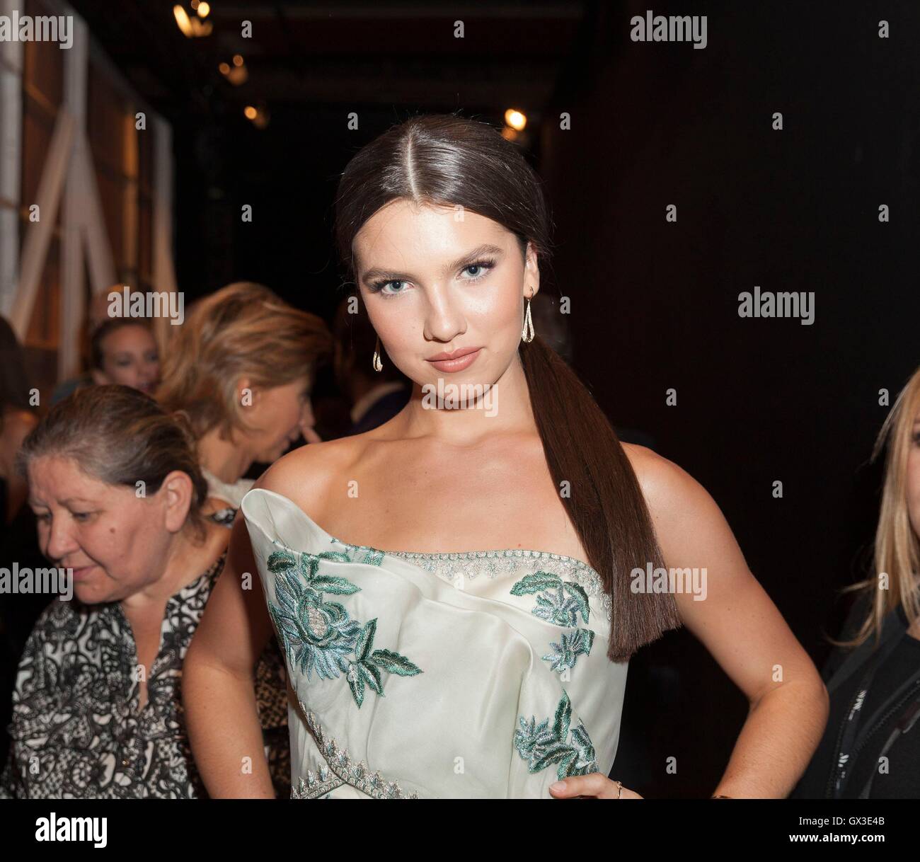 New York, NY, USA. 14th Sep, 2016. Maya Henry backstage for Marchesa at ...