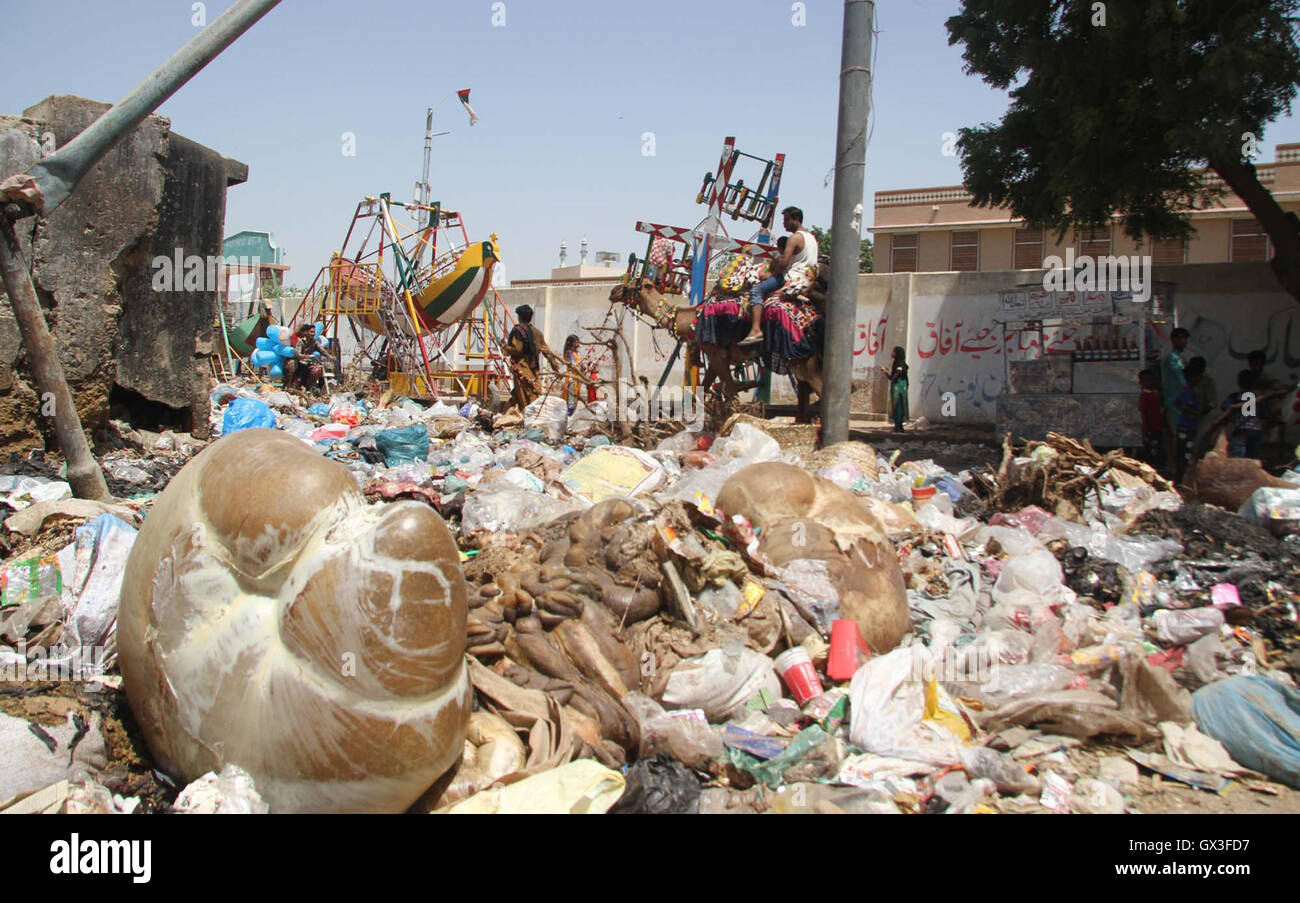 Animal guts seen throwing on heap of trash after slaughtering ...