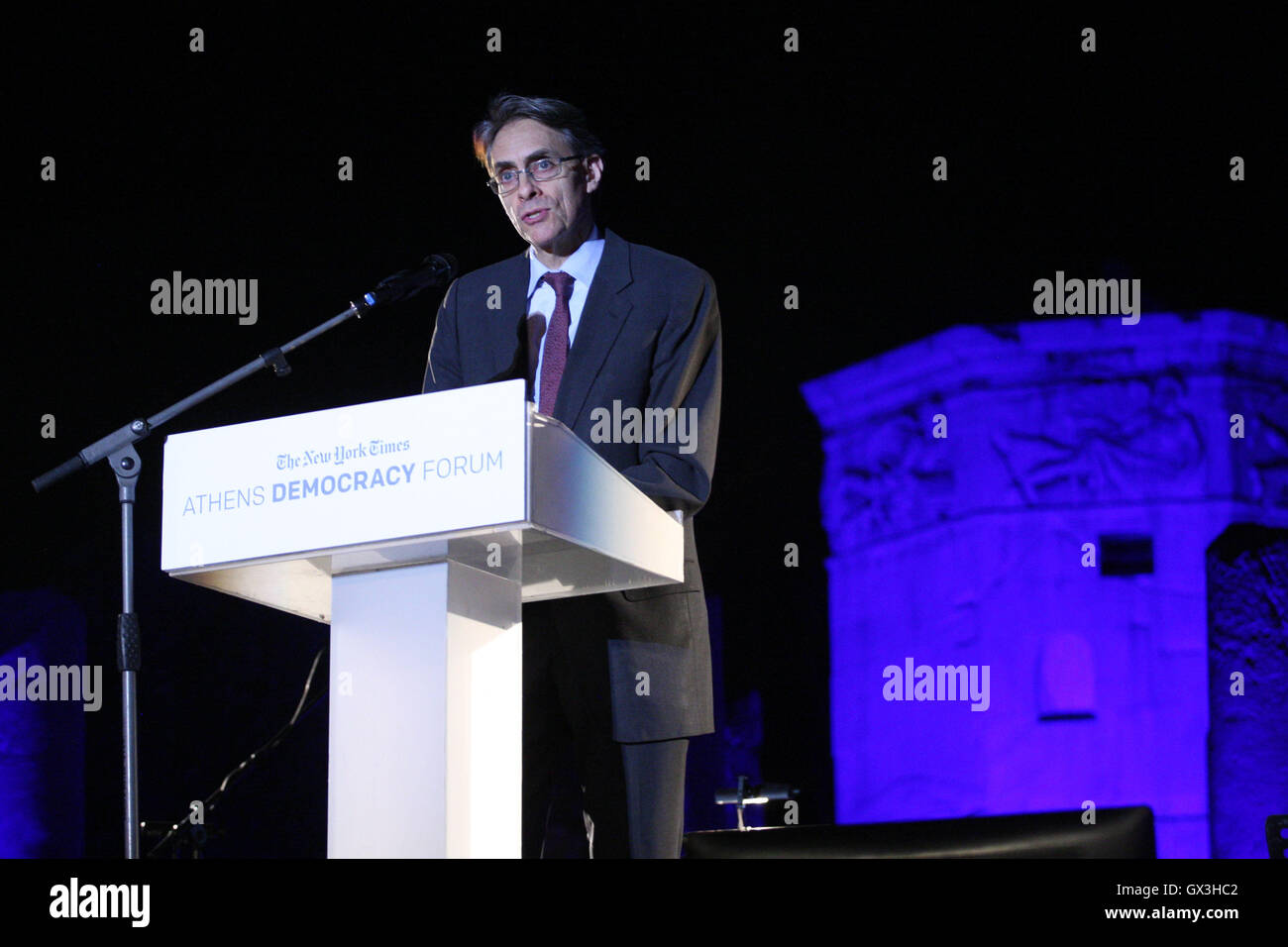 Athens, Greece. 15th Sep, 2016. Kenneth Roth, Executive Director, Human ...