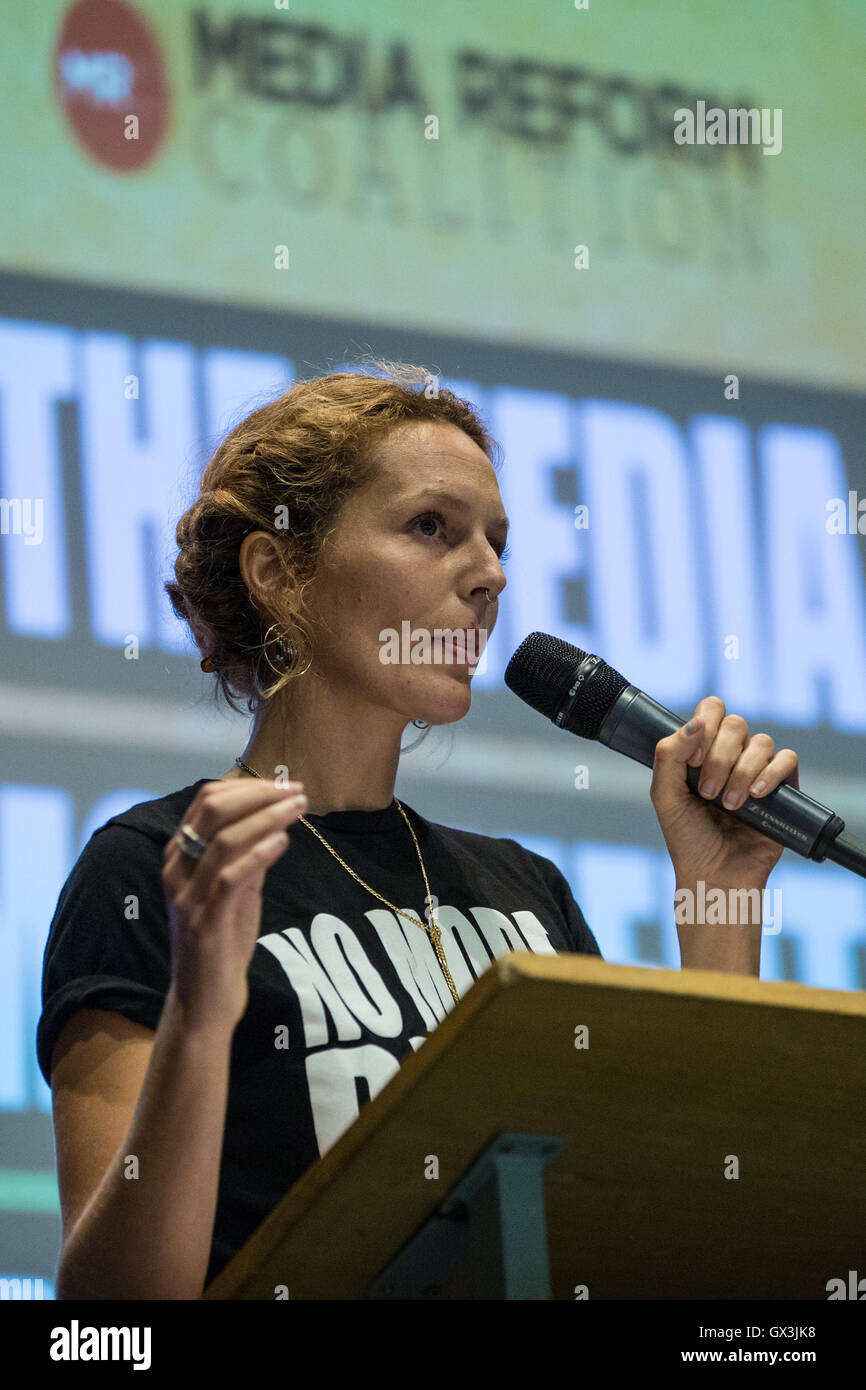 London, UK. 15th September, 2016. Angela Towers, feminist and No More ...