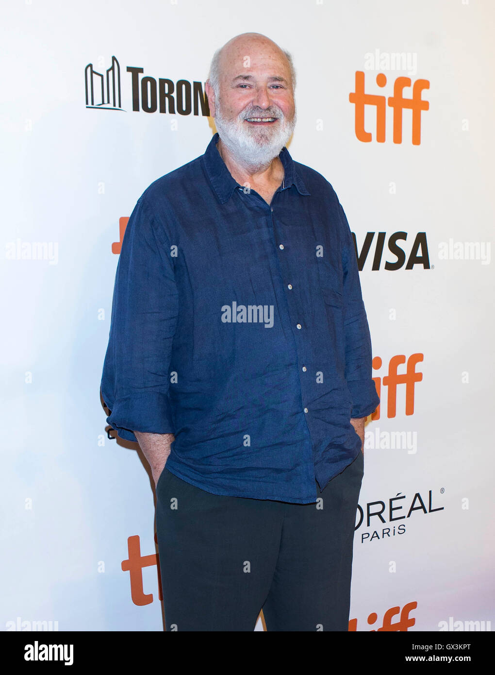 Toronto, Canada. 15th Sep, 2016. Director Rob Reiner poses for photos ...