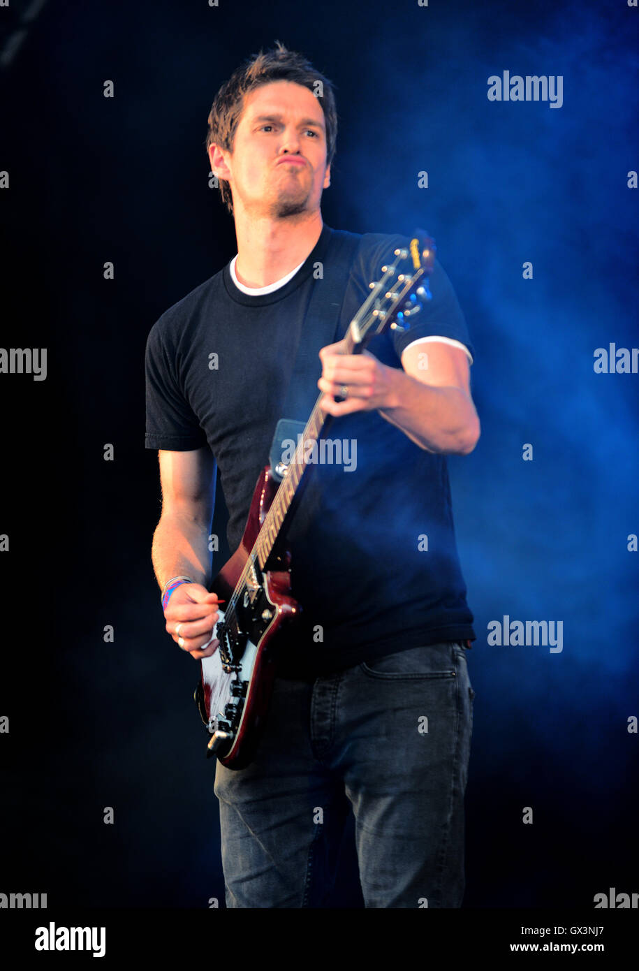 Reef at The Big Feastival at Alex James' Farm August, 2016 in Kingham ...