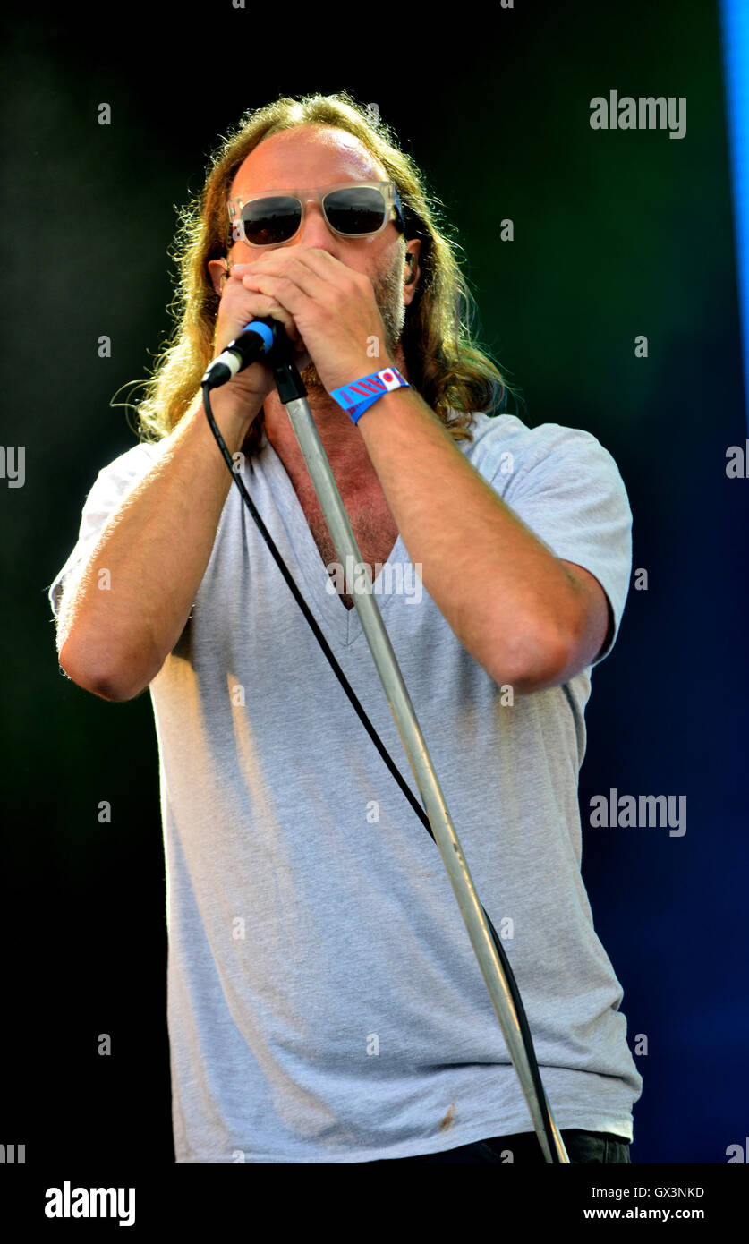 Reef at The Big Feastival at Alex James' Farm August, 2016 in Kingham ...