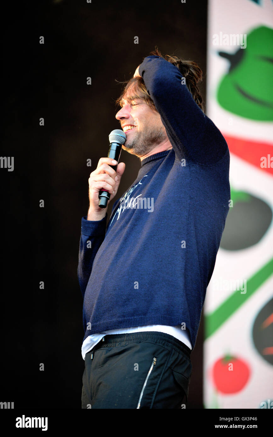 Alex James at The Big Feastival at Alex James' Farm August, 2016 in ...