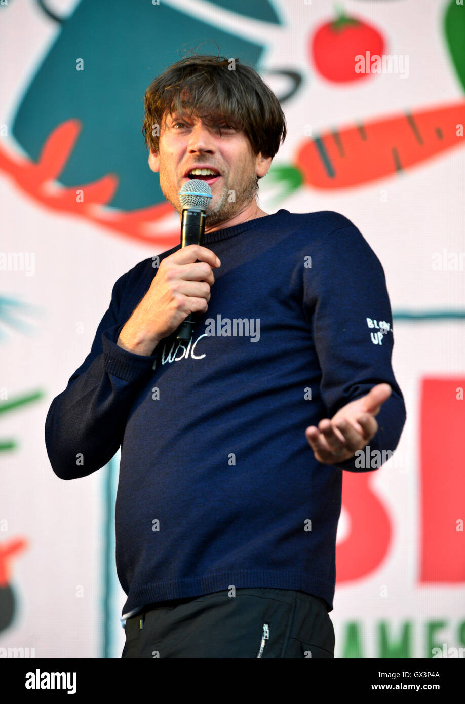 Alex James at The Big Feastival at Alex James' Farm August, 2016 in ...