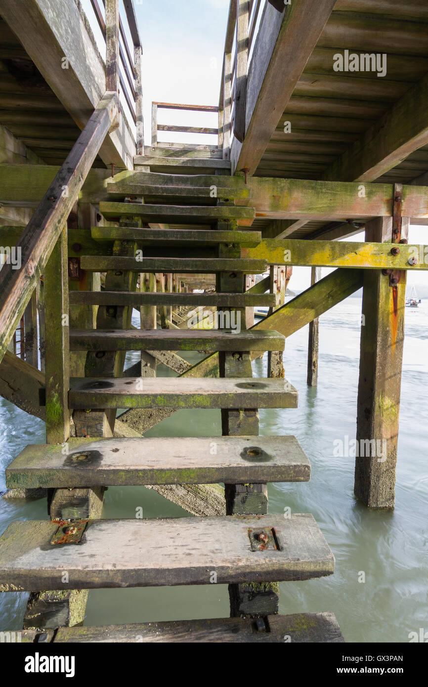 Wooden stairs steps hi-res stock photography and images - Alamy