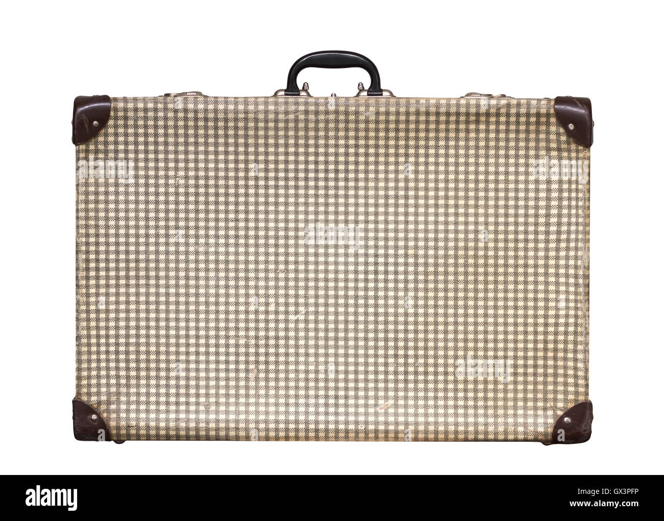 Isolated Pastel Cross Vintage Suitcase on a White Background Stock ...