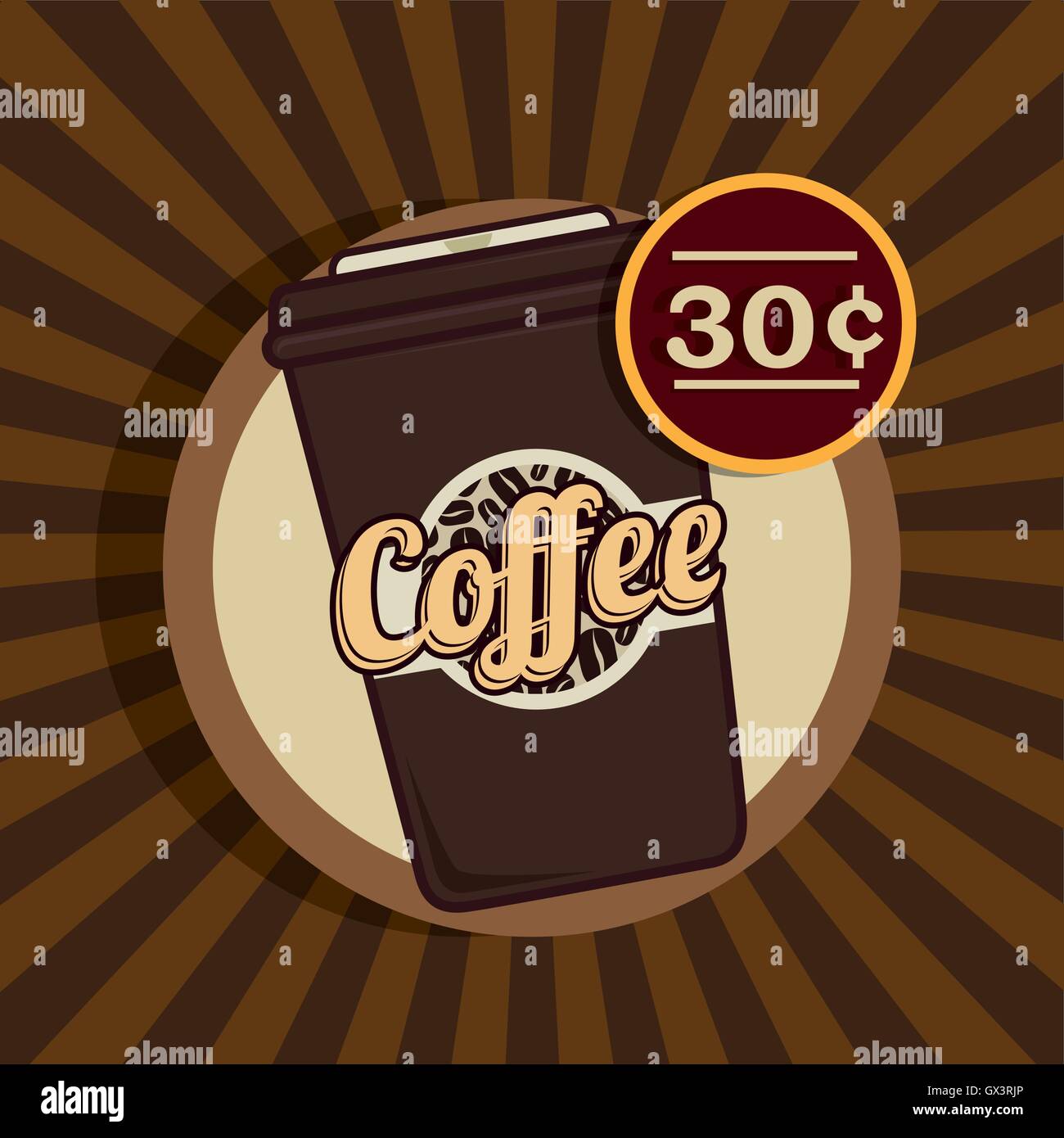 cartoon cup coffee design design Stock Vector Image & Art - Alamy