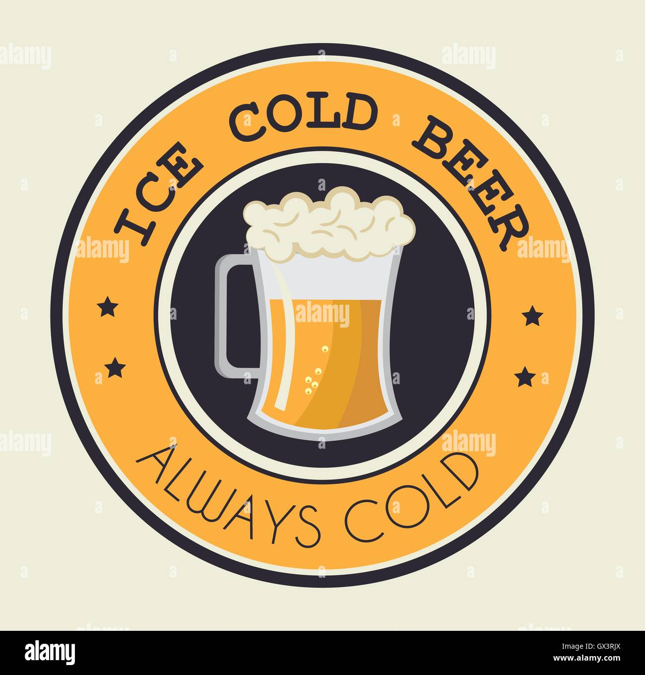 cartoon ice cool beer design design Stock Vector Image & Art - Alamy