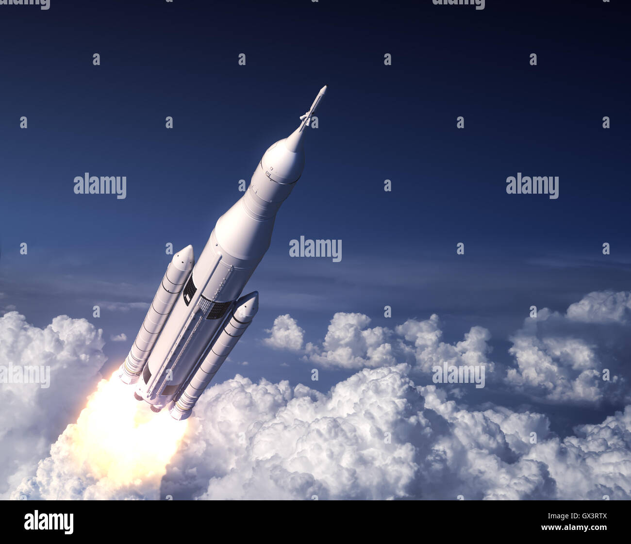 3d stage blue hi-res stock photography and images - Alamy