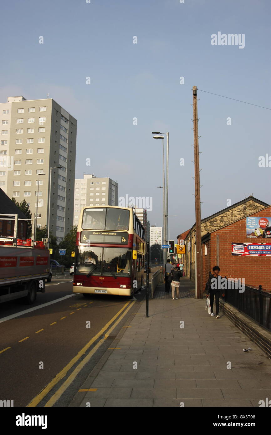 Hull City of Culture urban streetscape Stock Photo - Alamy