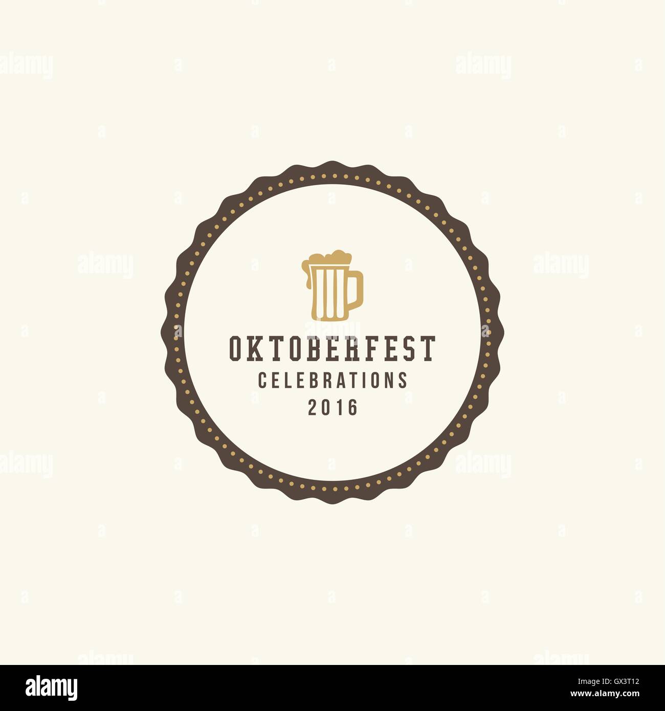 Cute Oktoberfest label Stock Vector Image & Art - Alamy
