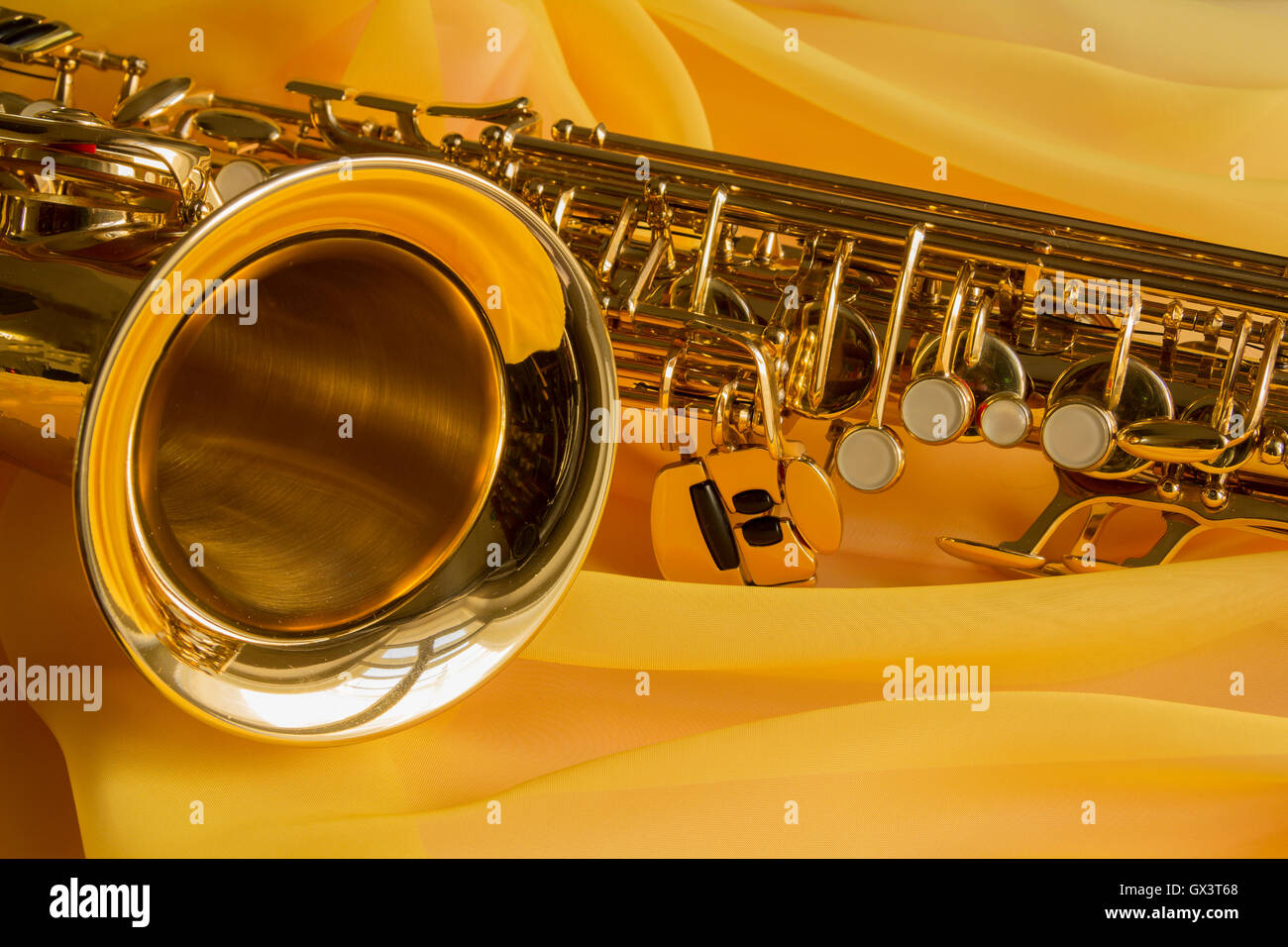 Golden yellow silk silky hi-res stock photography and images - Alamy