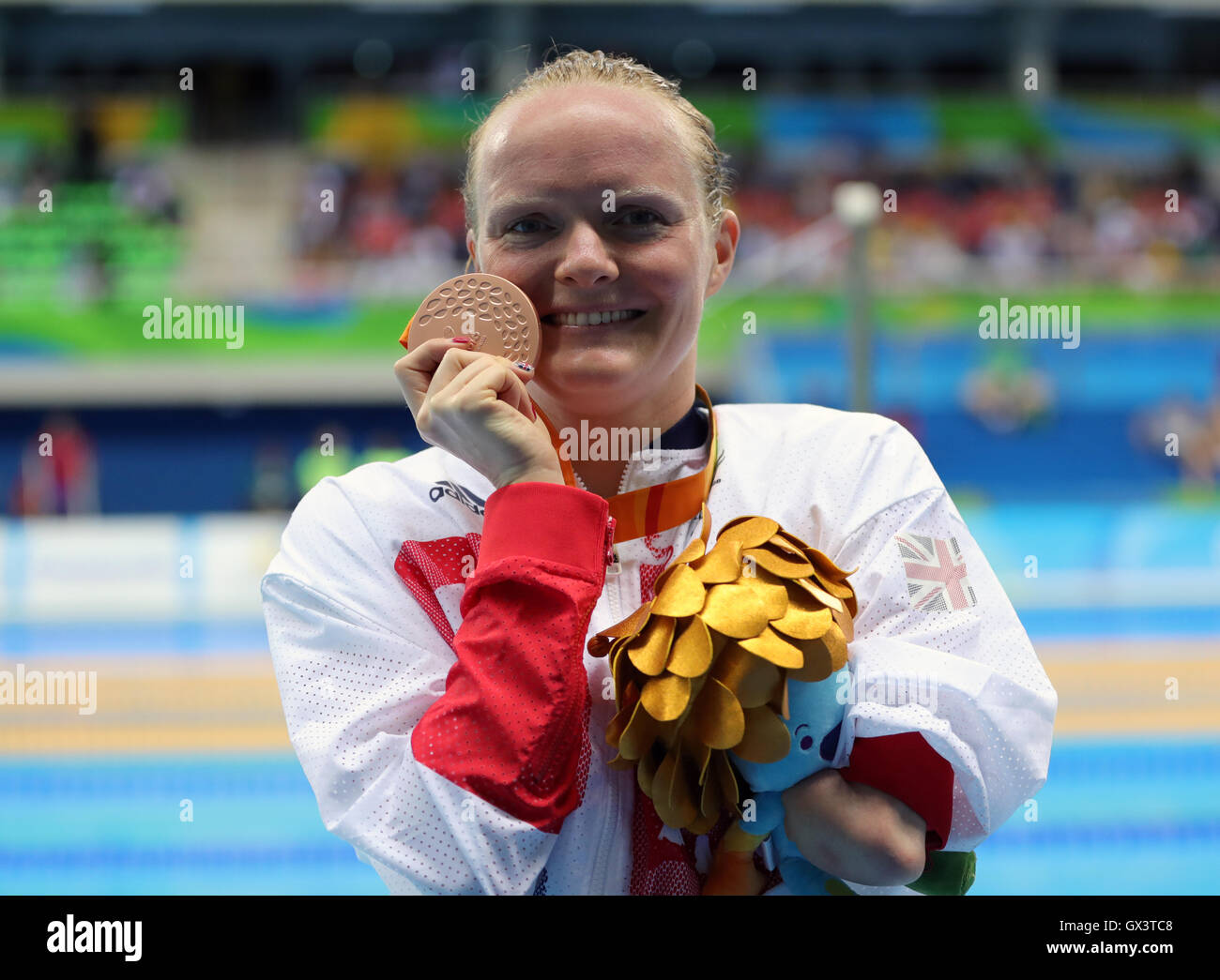 Great Britain's Susannah Rodgers celebrates with the Bronze Medal for ...